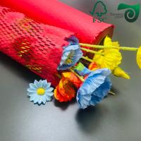 China FSC 50gsm Red  Honeycomb Paper Wrap  Eco Friendly Cushioning For E Commerce Fragile Items for sale