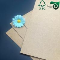 China FSC 70cm 100cm 200gsm 400gsm Brown Kraft Board For Box Food Packaging for sale