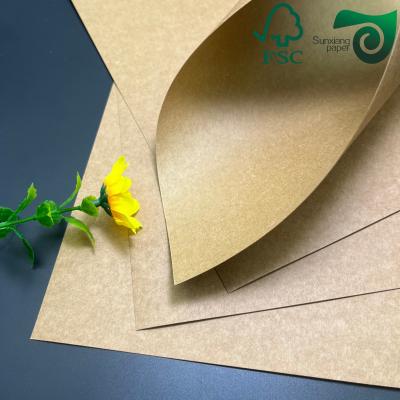 China FSC Bleached Machine Glazed  MG  Kraft Paper 300gsm 350gsm Food Safe Packaging Solution for sale