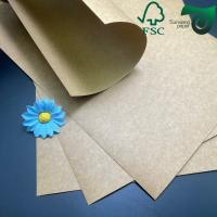China Eco Friendly 200gsm Unbleached Striped Kraft Paper Rolls For Flower Packaging for sale