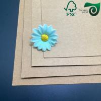China Sunxiang 350gsm Brown Kraft Board Is Engineered For Direct Contact Food Packaging for sale
