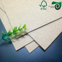 China FSC Uncoated Brown Kraft Board 200gsm 400gsm Food Grade Packaging Board For Boxes for sale
