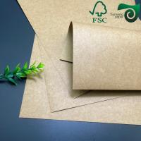 China FSC Certified 400gsm Food Grade Brown Kraft Board For Lunch Boxes Meal Boxes for sale