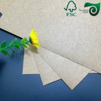 China Virgin Pulp Brown Coated Kraft Paper 250gsm 300gsm For Food Grade Packaging Boxes for sale