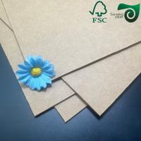 China FSC Brown White Uncoated Kraft Board 300gsm 400gsm For Food Box Packaging for sale