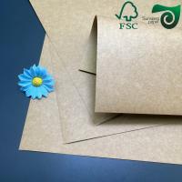 China 350gsm Food Grade Brown Kraft Board FSC Certified For Safe Food Packaging Boxes for sale