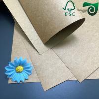 China FSC Food Grade Brown Kraft Board 200gsm 450gsm For Shoe Box Packaging Boxes for sale
