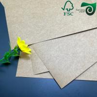 China 300gsm 450gsm Virgin Brown Kraft Liner Paper Anti-Curl Wrapping Grade for sale