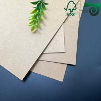 China FSC Certified Food Safe Brown Kraft Cardboard 350gsm 400gsm Lunch Box Packaging Grade for sale