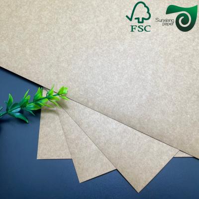 China FSC Certified 400gsm Food Safe Brown Kraft Cardboard  Durable Material For Box Packaging for sale