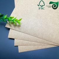 China High Stiffness Brown Kraft Paper 250gsm 300gsm Food Grade Fast Food Packaging for sale