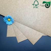 China 450gsm Brown Kraft Liner Paper 100% Virgin Pulp Anti Curl Wrapping Grade for sale