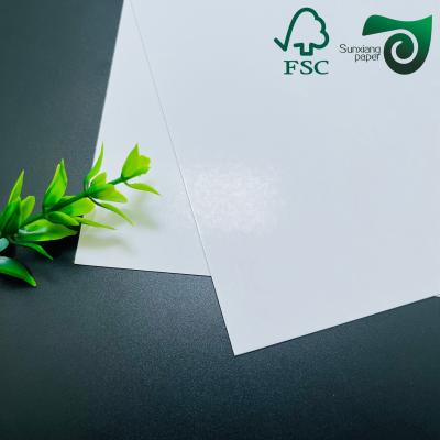 China FSC 128gsm 150gsm Coated Gloss Digital Printing Paper Ideal For Menus Promotional Materials for sale