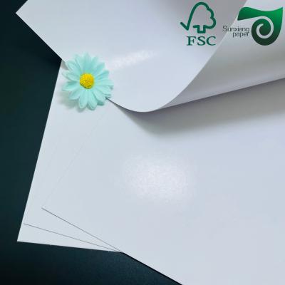 China FSC Glossy Coated Paper  140gsm 300gsm  High Whiteness C2S Art Board for Color Prints for sale