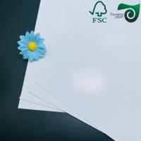 China FSC 100grs  157grs White Coated Cardboard Brilliant Coated Face C2S Couche Paper for sale