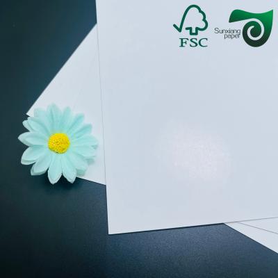 China FSC Single Side PE Coated White Lunch Box Board 100% Virgin Pulp Food Packaging Paper for sale