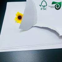 China White C2S Glossy Coated Paper 100% Virgin Wood Pulp For Advertising Brochure Printing for sale