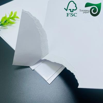 China Premium White Cardboard Made from 100% Virgin Wood Pulp with High Brightness and Multiple GSM Options for Packaging and Printing for sale