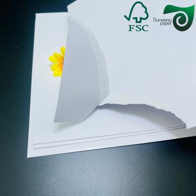 China 300gsm High Strength White Cardboard Roll in 1194mm Size for Packaging and Printing for sale