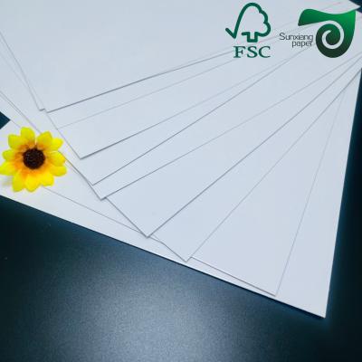 China FSC Double Sided White 300GSM 350GSM C2S Glossy Art Board For Offset Printing for sale