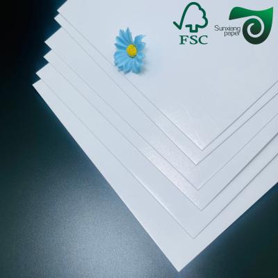 China FSC 128gsm 180gsm High Gloss C2S Coated Two Sides For Creative Art Printing for sale