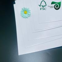 China FSC 100gsm 128gsm 157gsm White C2S Couche Paper  Brilliant Coated Double Sided Cardboard for sale