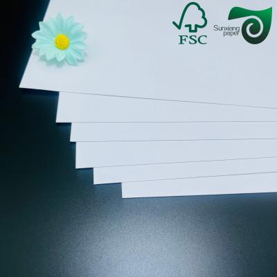 China Double Sided Gloss FSC American Bristol Paper Board  250gsm 300gsm Sheet Printing Ready for sale