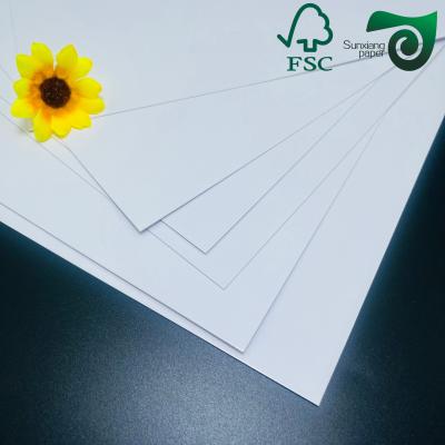 China FSC Certified 250gsm 300gsm Double Sided Glossy American Bristol Paper Board Ideal For Sheet Printing for sale