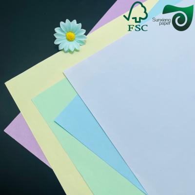 China NCR Carbonless Copy Paper White Pink Yellow Blue Multi Part Bank Statement Invoice Printable Paper for sale