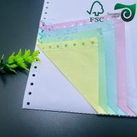 China FSC Certified Carbonless Paper 80gsm Yellow Blue Blank Letter Size For Receipt Printing for sale