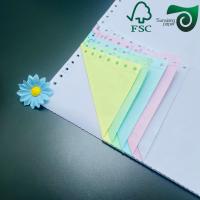 China FSC Certified 55gsm 60gsm Blank Carbonless Paper  Yellow Blue  Letter Size Ideal For Receipt Printing for sale