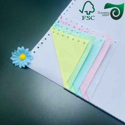 China FSC Certified 55gsm 60gsm Blank Carbonless Paper  Yellow Blue  Letter Size Ideal For Receipt Printing for sale