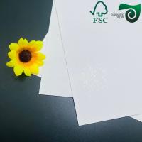 China FSC 2mm Thick Recyclable Double Sided White Ivory Board High Stiffness Hangtag Grade for sale