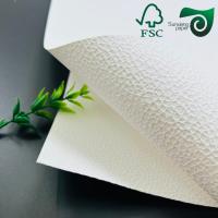 China FSC 200GSM Ivory Embossed Printing Paper  Custom Texture For Medicine Luxury Boxes for sale