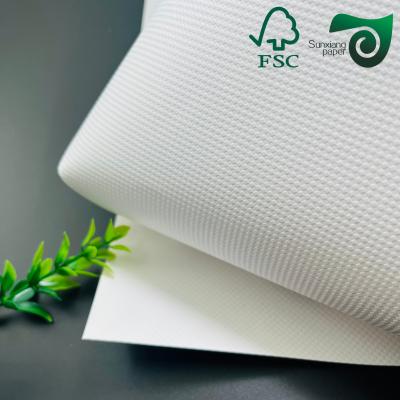China FSC 110GSM Embossed White Cardboard  Recycled Premium Specialty Paper For DIY Creations for sale
