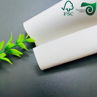 China 200GSM FSC Embossed Specialty Kraft Paper Premium Material For Book Cover Poster Printing for sale