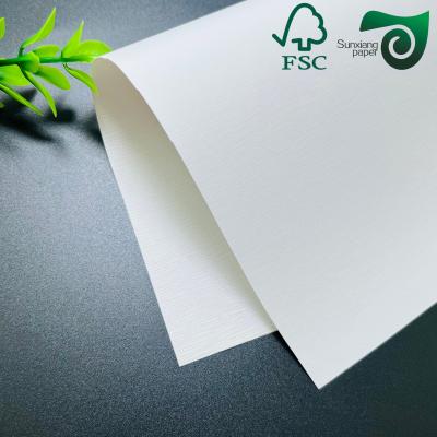 China FSC 230gsm 260gsm Leather Textured Embossed Paper 31 43 Inch For Book Cover Binding for sale