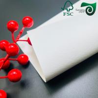 China FSC 280GSM Embossed Paper Recycled White Cardstock For Handmade Crafts Luxury Gift for sale