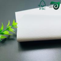 China High Stiffness White Kraft Paper 110gsm 120gsm Premium Shopping Bag Material for sale