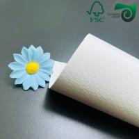 China FSC 280GSM Embossed Paper Recycled White Cardstock For Handmade Crafts Luxury Gift for sale