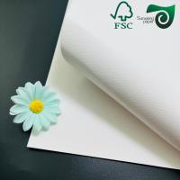 China Premium FSC 260GSM Recycled White Embossed Cardstock For Luxury Packaging for sale