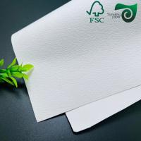 China Premium FSC 260GSM Recycled White Embossed Cardstock For Luxury Packaging for sale