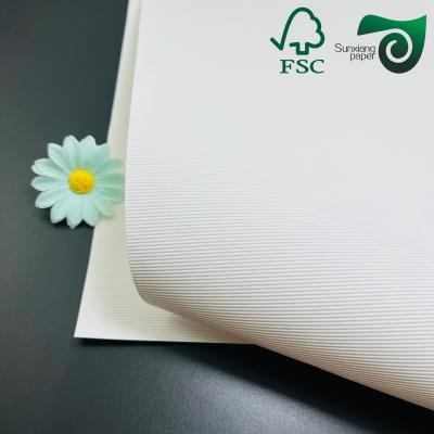 China FSC 110GSM Textured Specialty Paper Recycled White Cardstock For  Handmade Crafts for sale