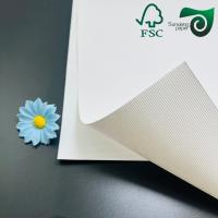 China Embossed Paper With Custom Patterns FSC 180GSM Embossed White Cardstock  Specialty Paper For Crafts for sale