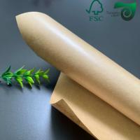 China FSC 270gsm 15gse PE Brown Greaseproof Hamburger Food Trays Box Paper 850mm for sale