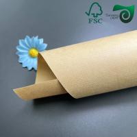 China FSC 120gsm 300gsm Recycled Pulp Carta Kraft Paper  High Burst Strength For Bags for sale