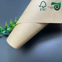 China FSC 120gsm 300gsm Recycled Pulp Carta Kraft Paper  High Burst Strength For Bags for sale