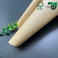 China FSC Certified Brown Single Side MG Coated Ribbed Kraft Paper Food Grade For Bread Bags for sale
