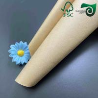 China 50g 60g  MG Single Side Ribbed Pure Brown Virgin Kraft Paper Food Grade For Packaging for sale