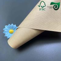 China FSC Certified Brown Single Side MG Coated Ribbed Kraft Paper Food Grade For Bread Bags for sale